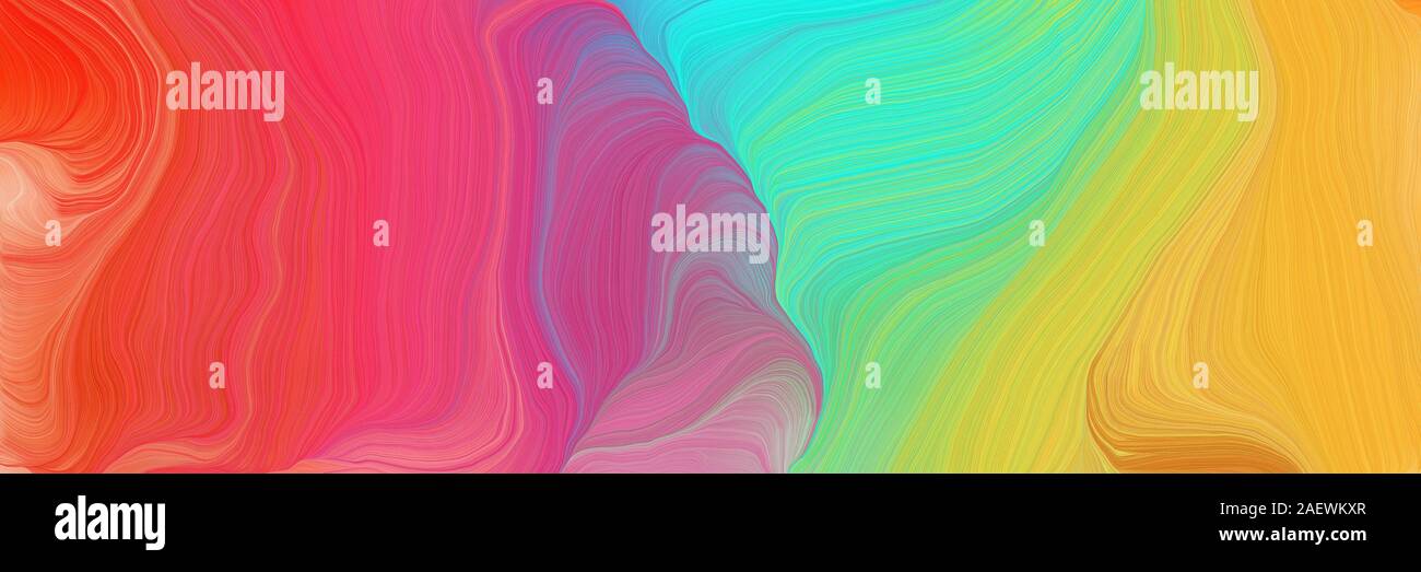colorful horizontal banner. modern soft swirl waves background design ...