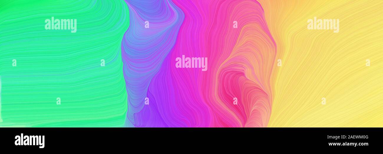 colorful horizontal banner. curvy background illustration with burly ...