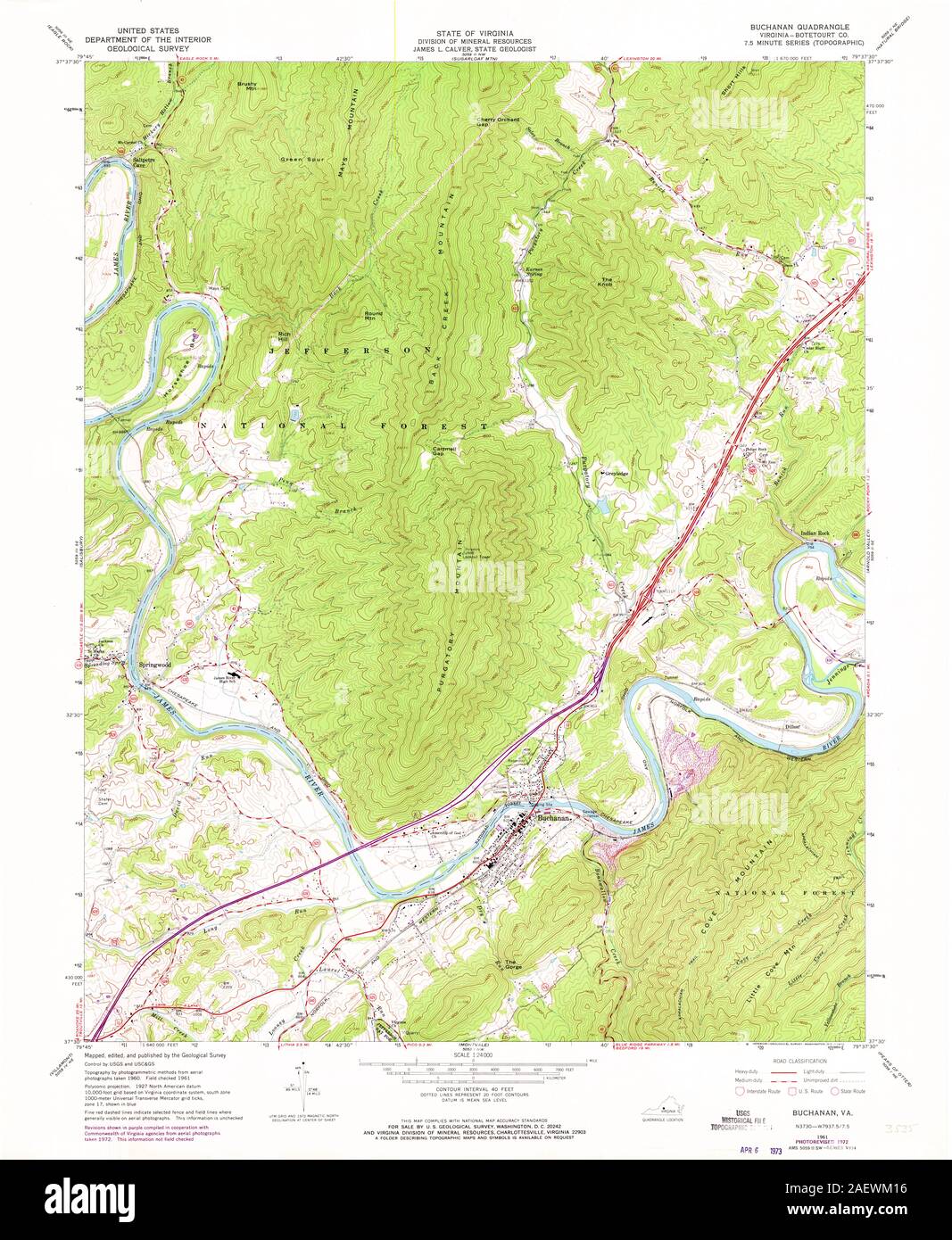 Map of buchanan Cut Out Stock Images & Pictures - Alamy