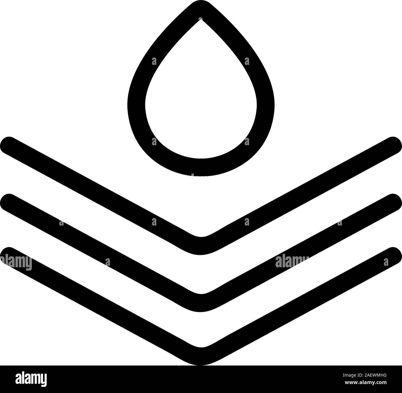 absorbing the vector icon. Isolated contour symbol illustration Stock ...