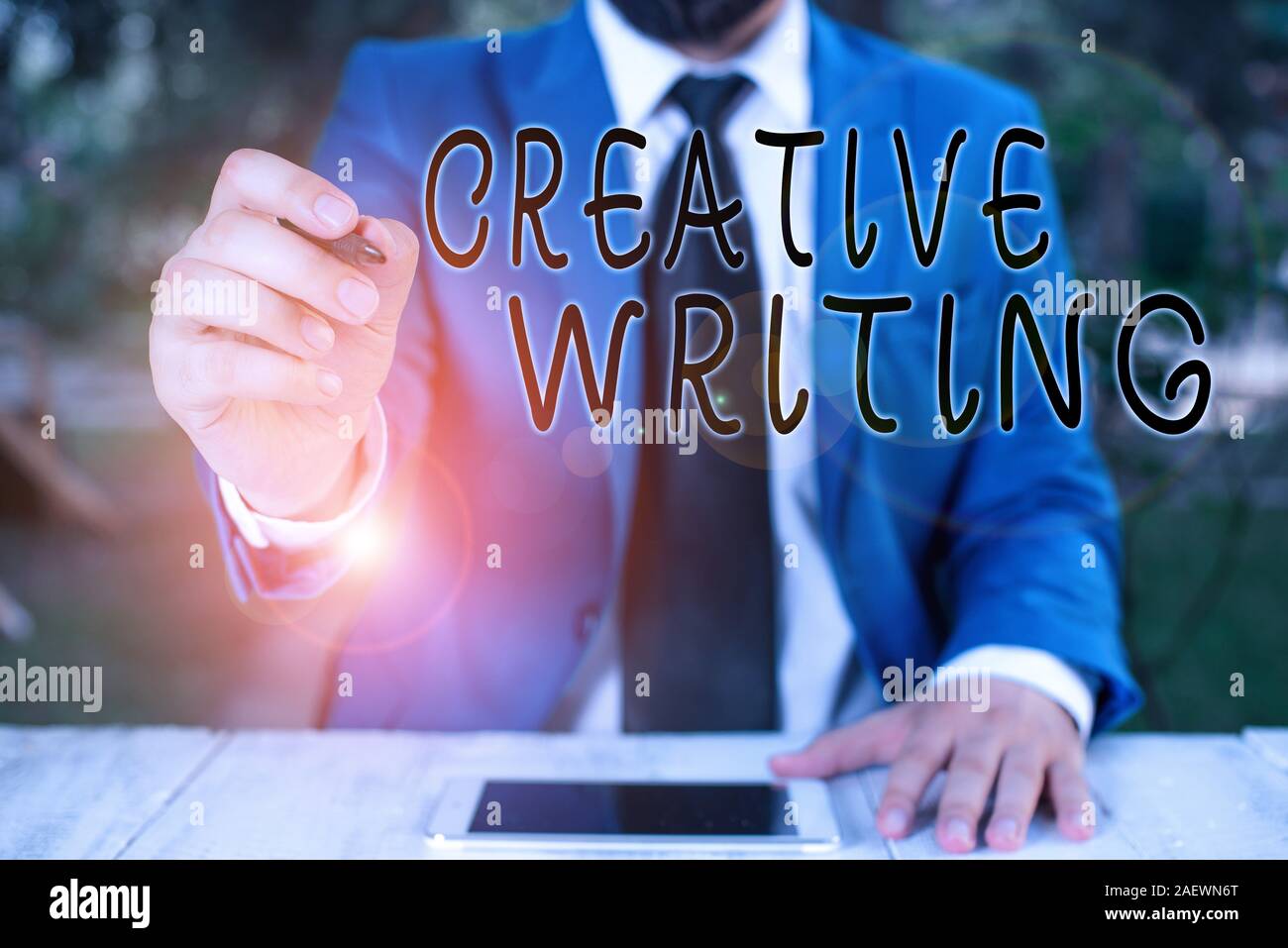 Conceptual hand writing showing Creative Writing. Concept meaning ...