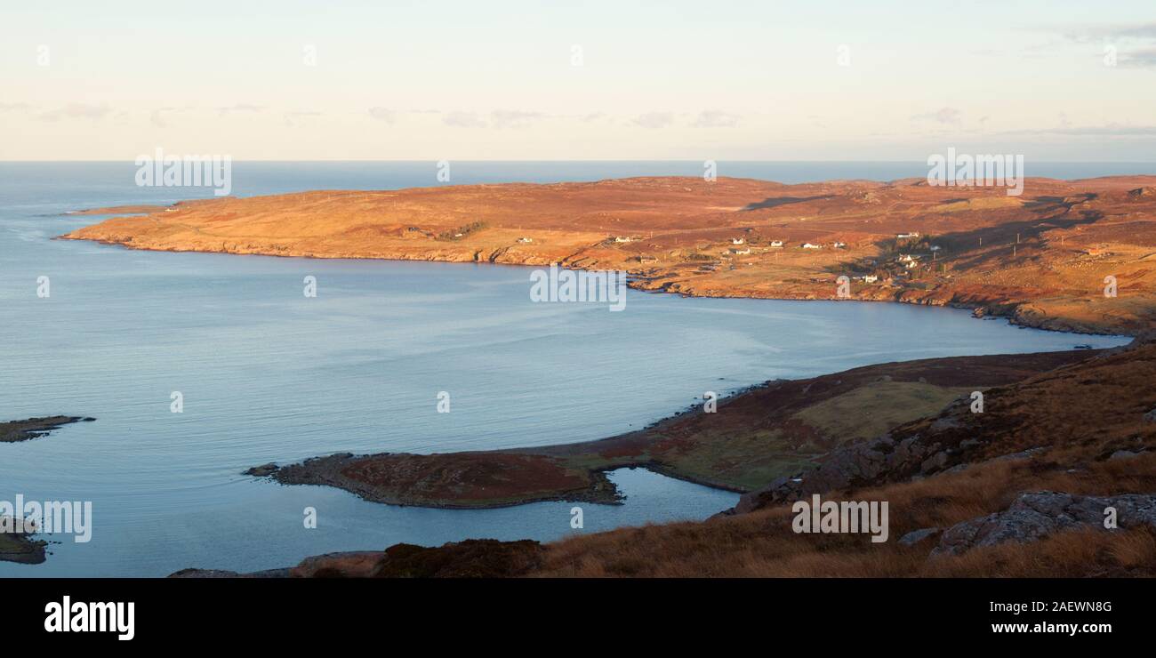 Remote community of Altandhu, Coigach, Highland Scotland Stock Photo ...