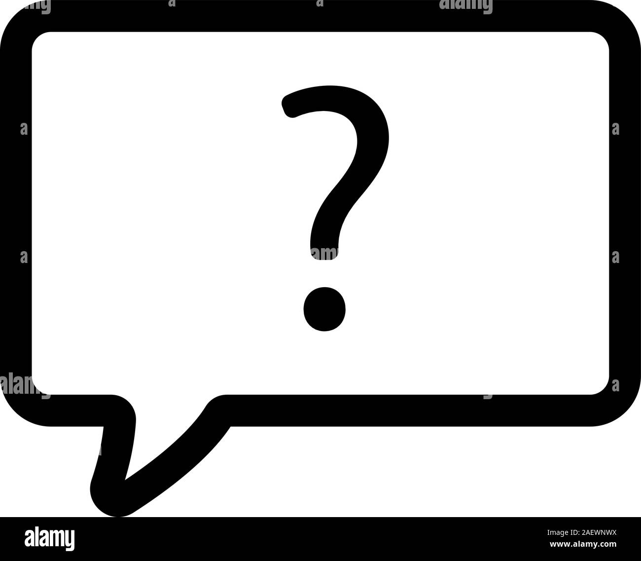 ask the question icon vector. Isolated contour symbol illustration ...