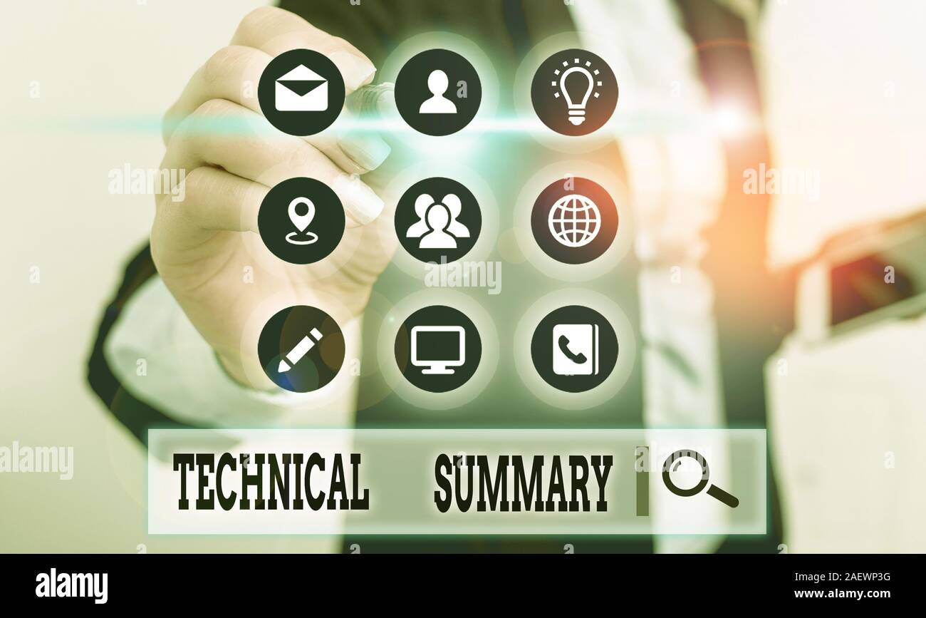 Summary specification hi-res stock photography and images - Alamy