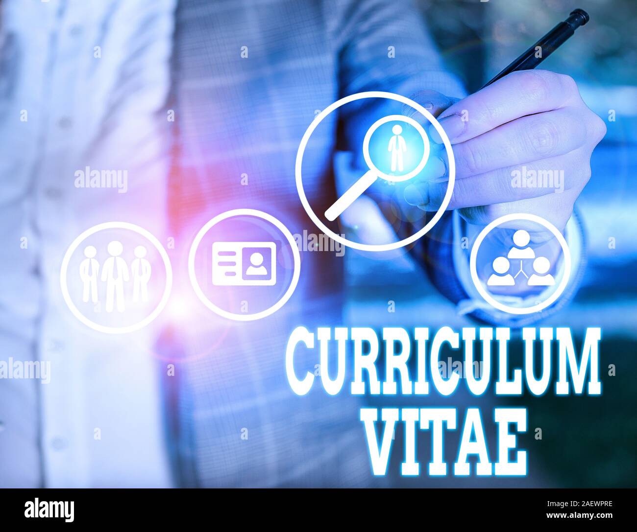 Conceptual hand writing showing Curriculum Vitae. Concept meaning a ...