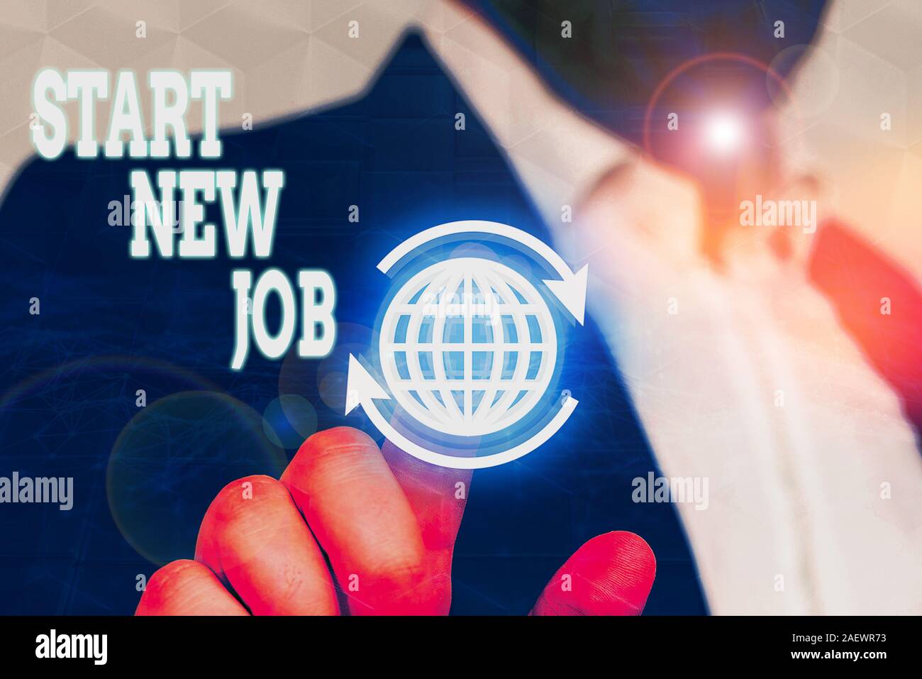 Conceptual hand writing showing Start New Job. Concept meaning getting ...