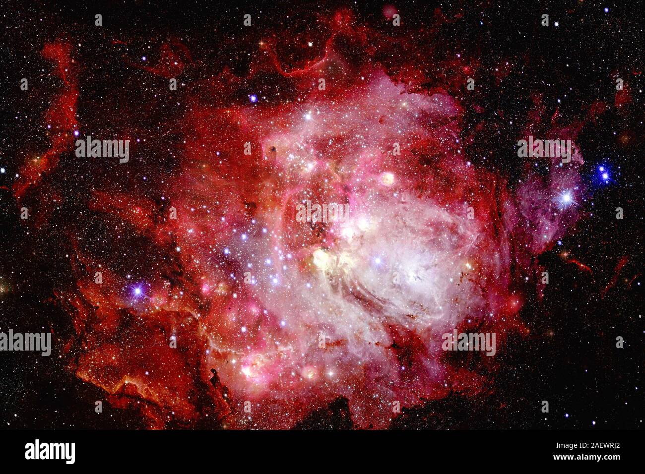 Nebulas, galaxies and stars in beautiful composition. Awesome print for ...