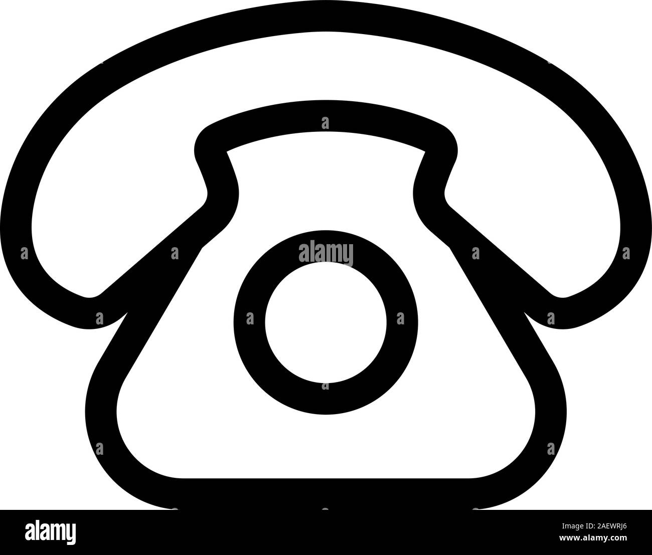Home phone icon vector. Isolated contour symbol illustration Stock ...