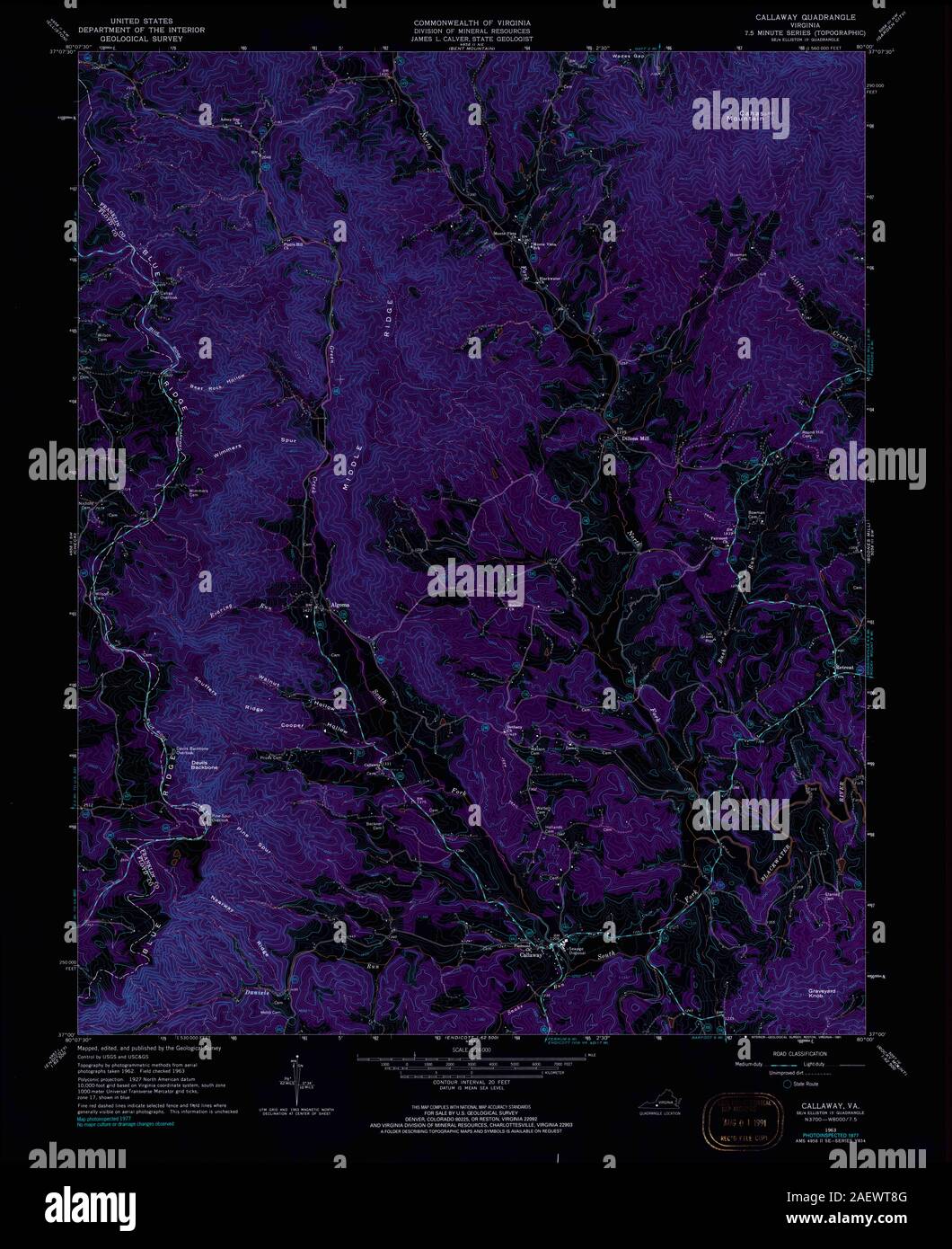 Map of callaway hi-res stock photography and images - Alamy