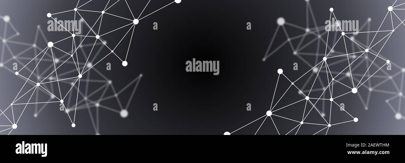 Black and grey abstract futuristic crypto blockchain illustration ...