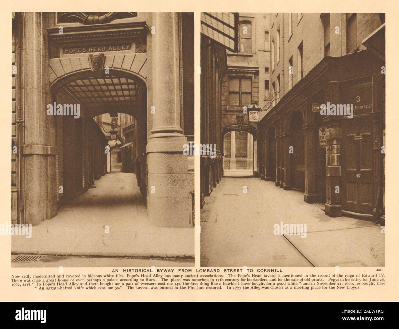 Popes head alley hi-res stock photography and images - Alamy