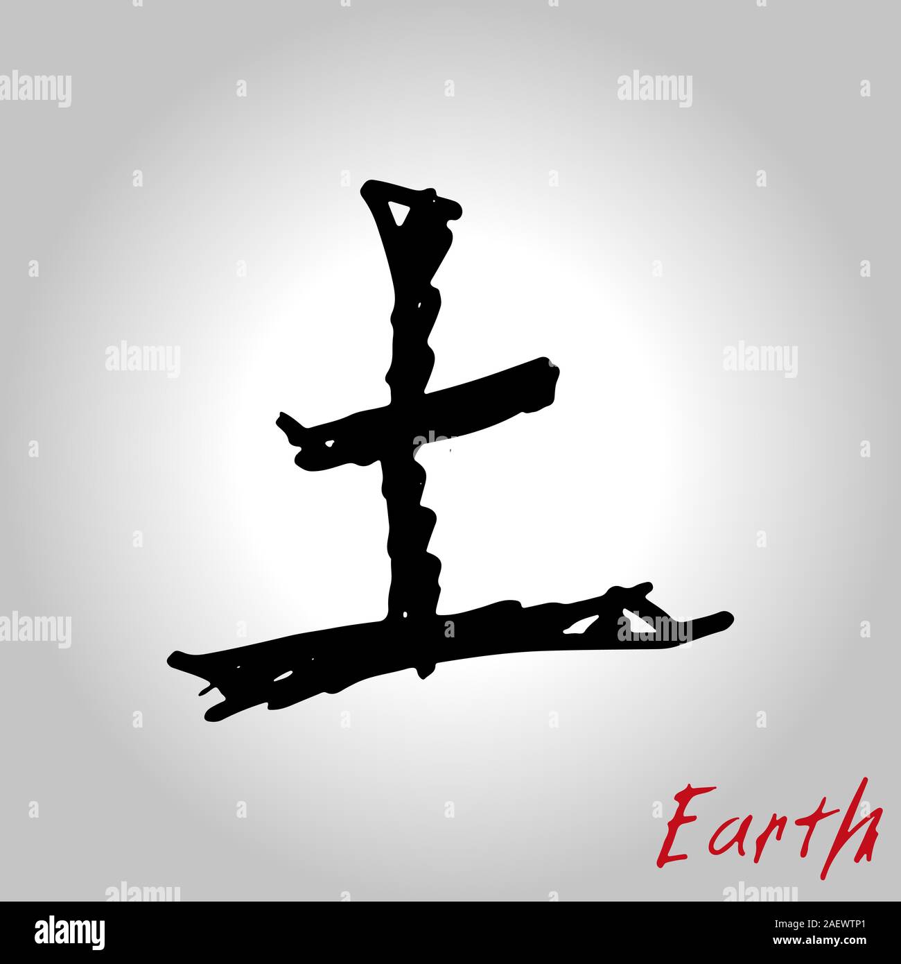 Five Feng Shui Elements Set - Chinese Wu Xing symbols. Translation of ...