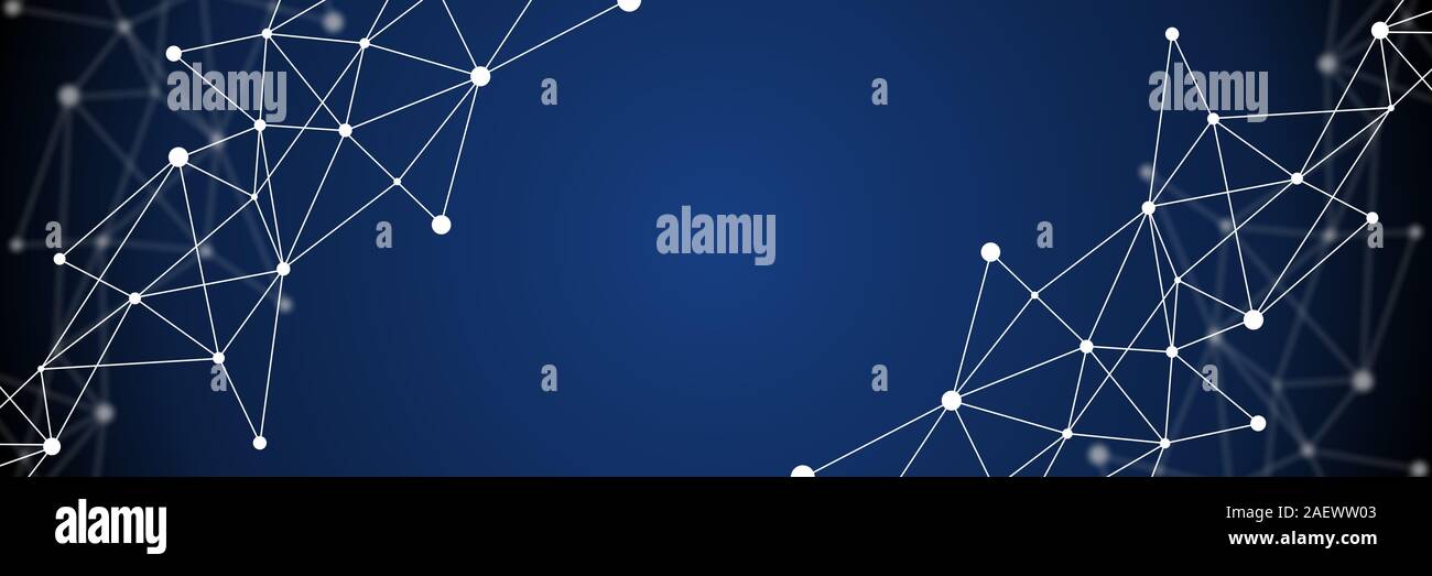 Black and blue abstract futuristic crypto blockchain illustration ...