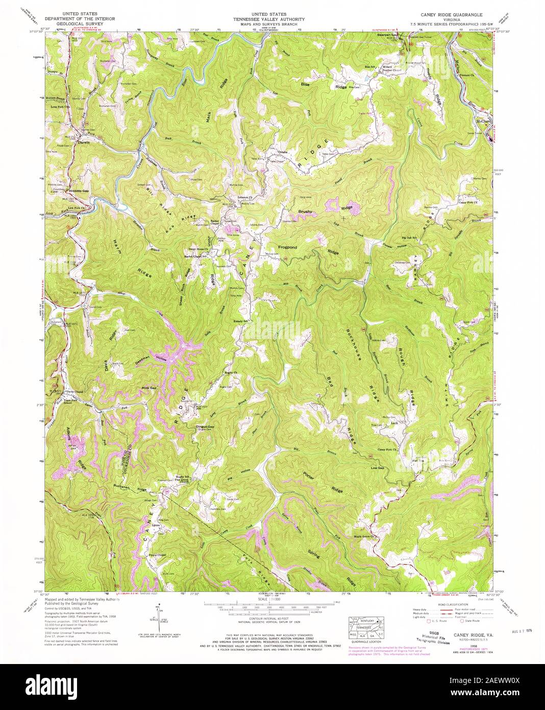 Map of caney hi-res stock photography and images - Alamy