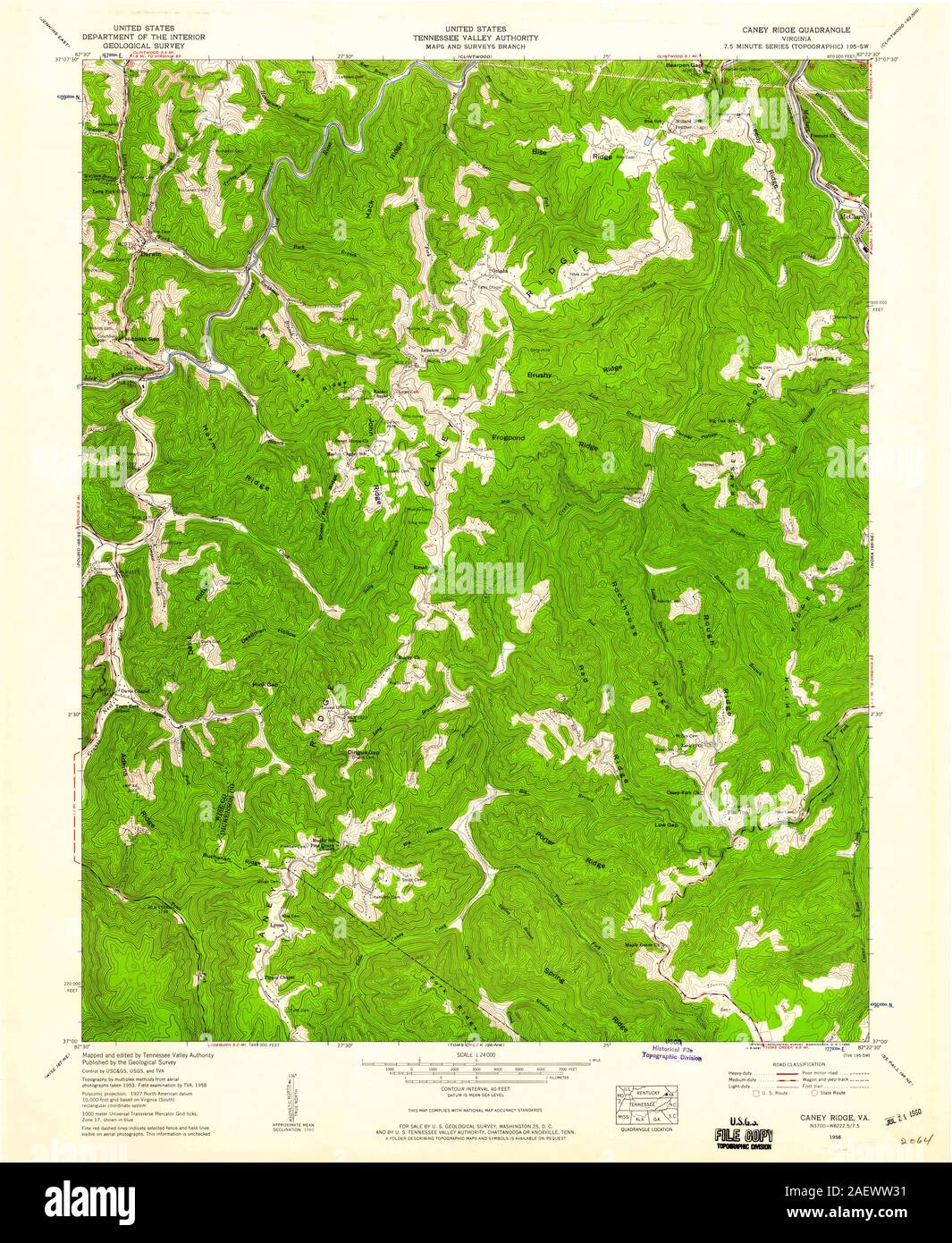 Map of caney hi-res stock photography and images - Alamy