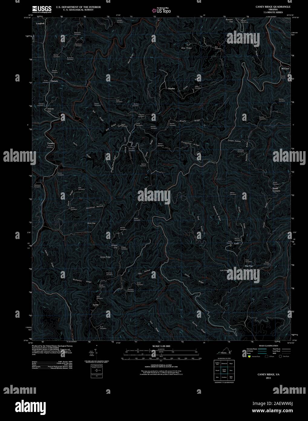 Map of caney hi-res stock photography and images - Alamy
