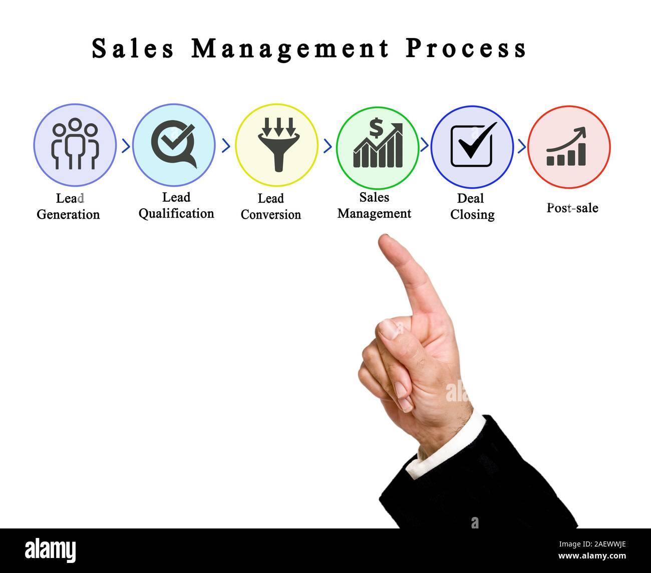 Components of Sales Management Process Stock Photo - Alamy