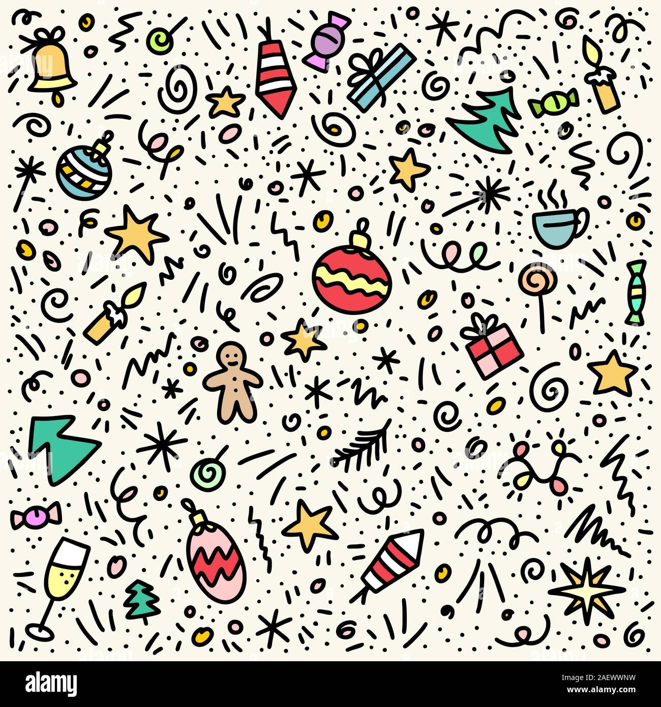 Cartoon gifts fireworks in Stock Vector Images - Alamy