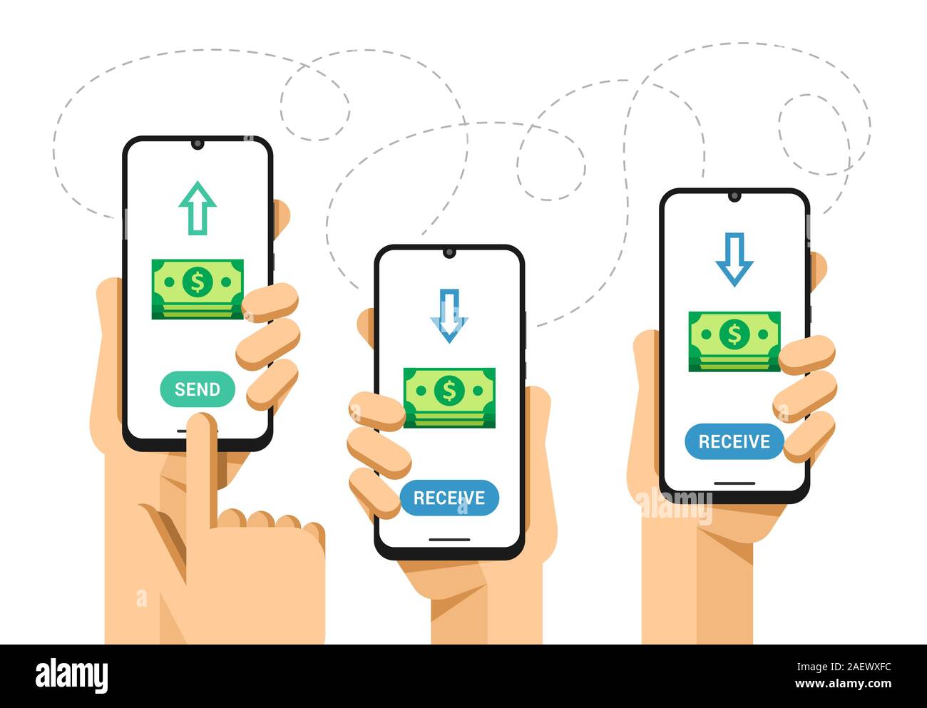 Transaction vector vectors hi-res stock photography and images - Alamy