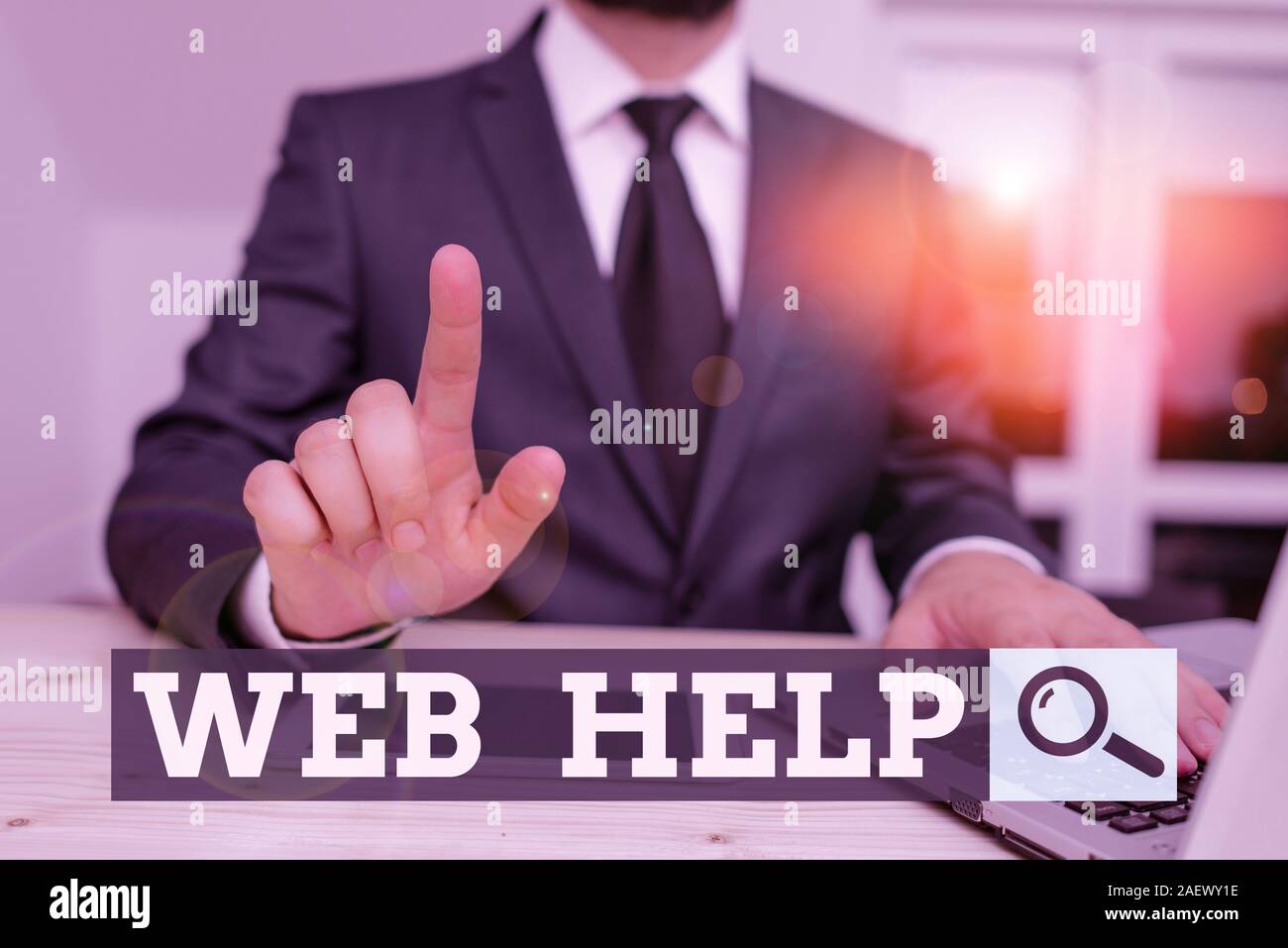 Conceptual hand writing showing Web Help. Concept meaning procedural or ...