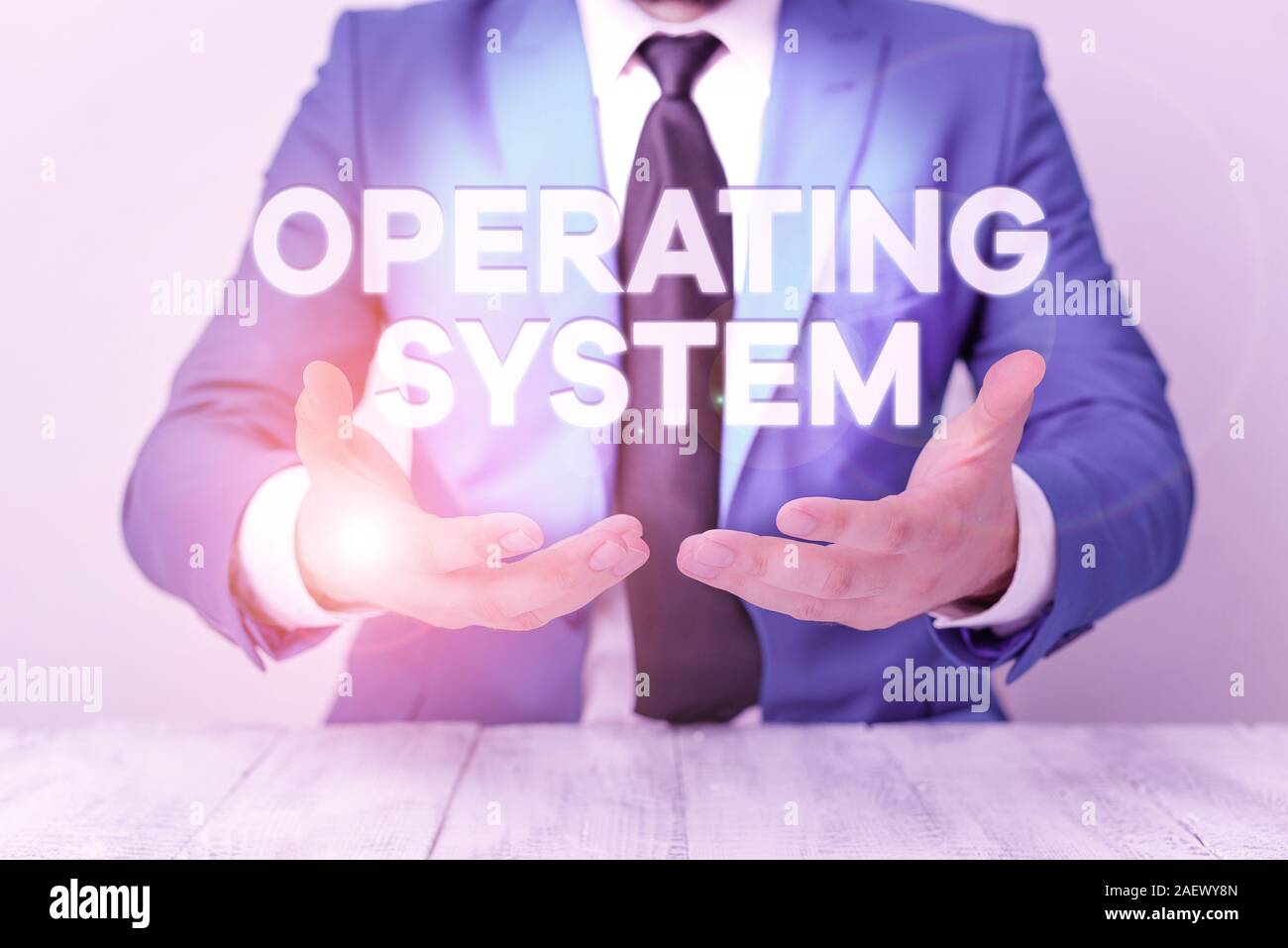 Conceptual hand writing showing Operating System. Concept meaning ...
