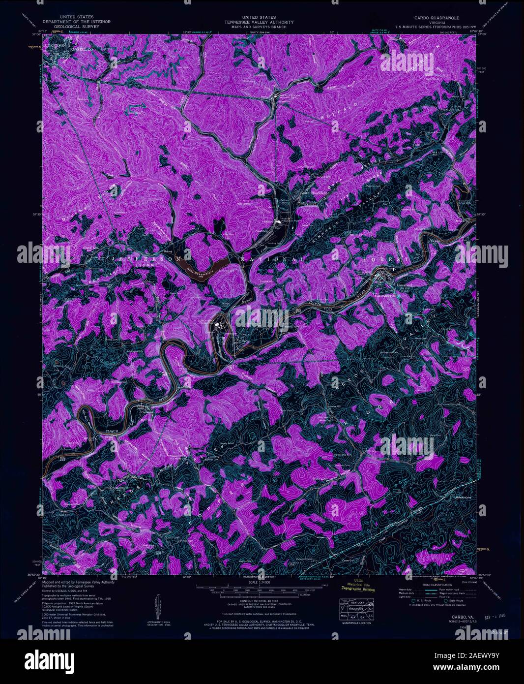 VA Carbo 184363 1958 24000 Inverted Stock Photo - Alamy