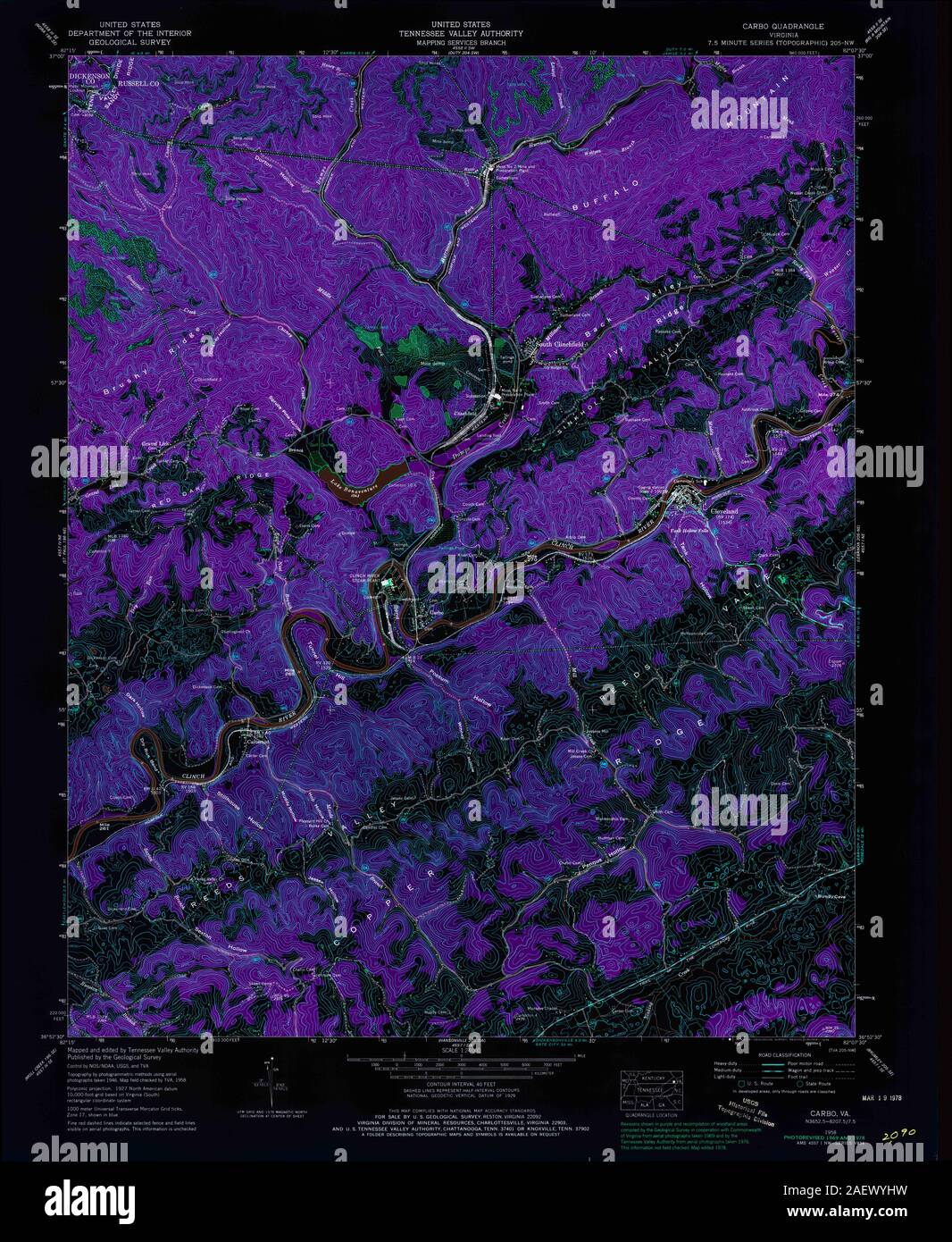 VA Carbo 184364 1958 24000 Inverted Stock Photo - Alamy