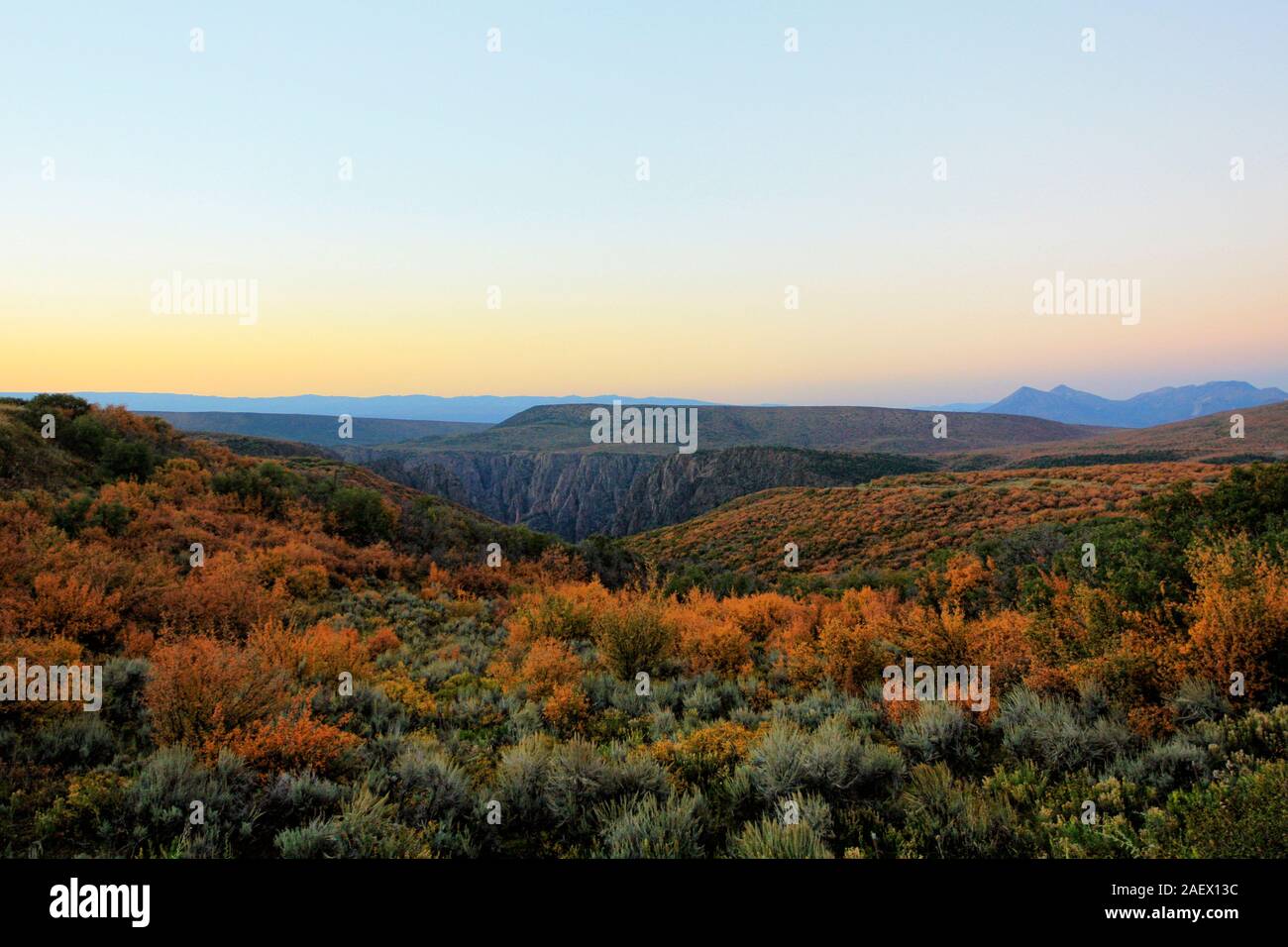 Gunnison national park sunset hi-res stock photography and images - Alamy