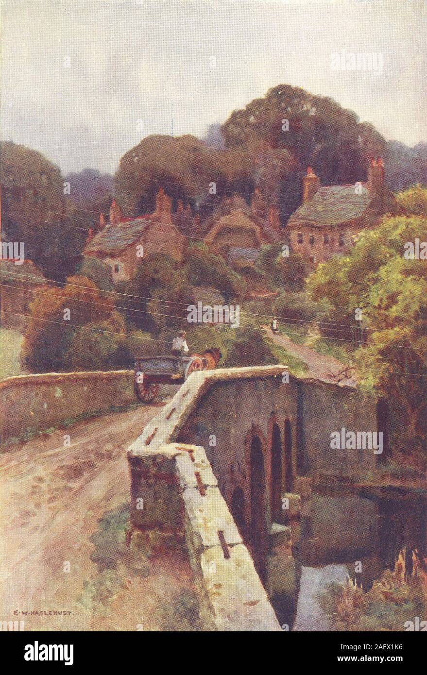 Boldre Bridge, the New Forest. Hampshire. By Ernest Haslehust 1920 ...