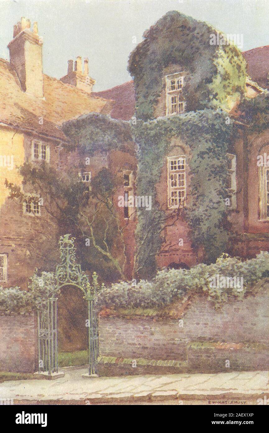 Restoration house, Rochester. Kent. By Ernest Haslehust 1920 old ...