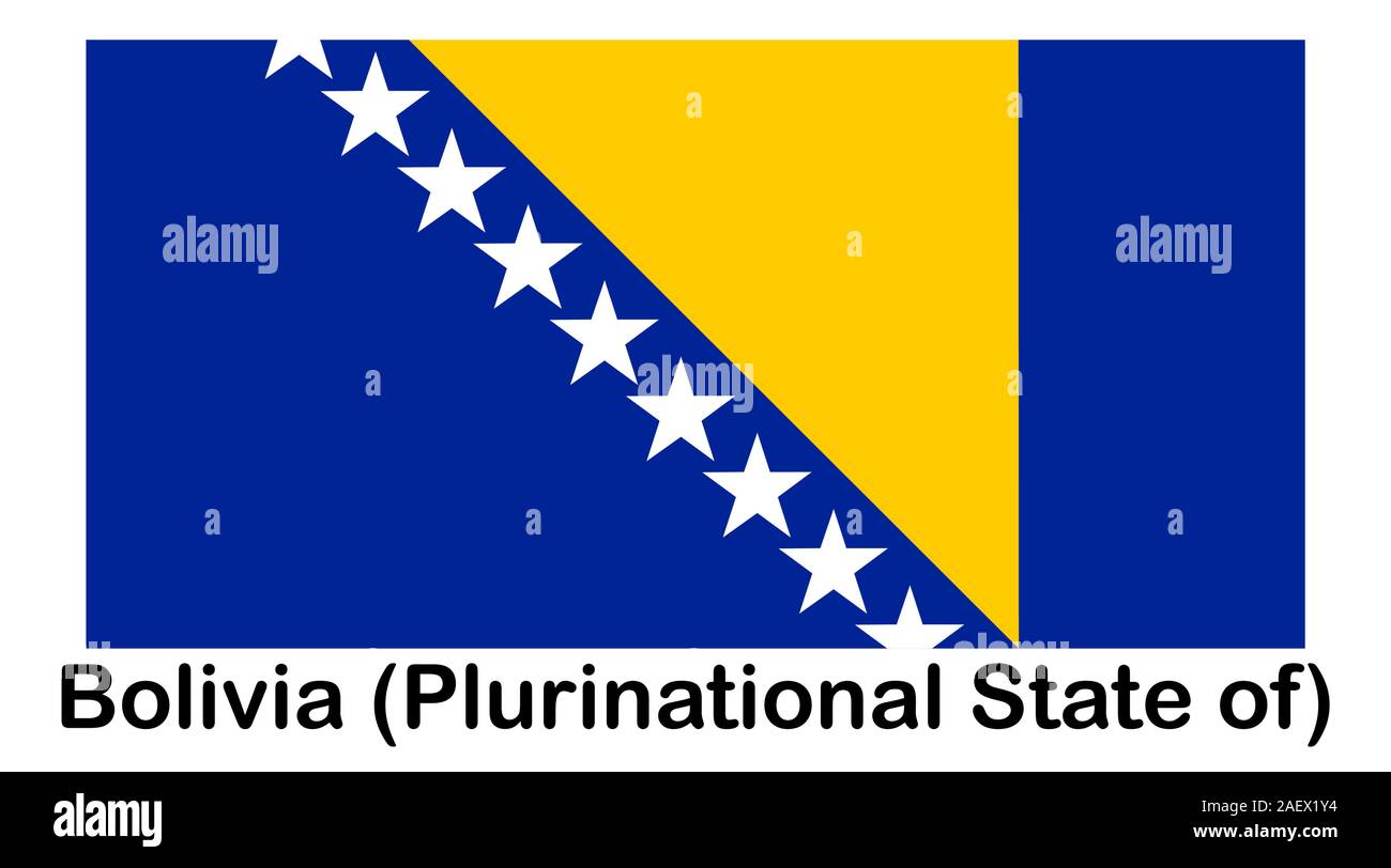 National Bolivia flag, official colors and proportion correctly ...