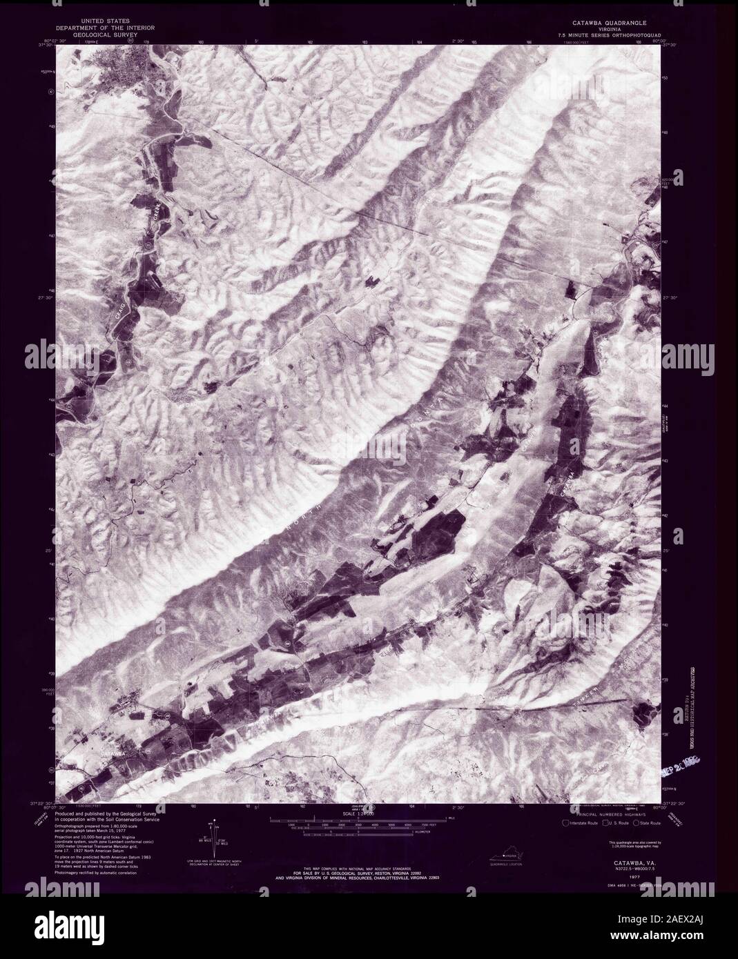 Catawba map hi-res stock photography and images - Alamy