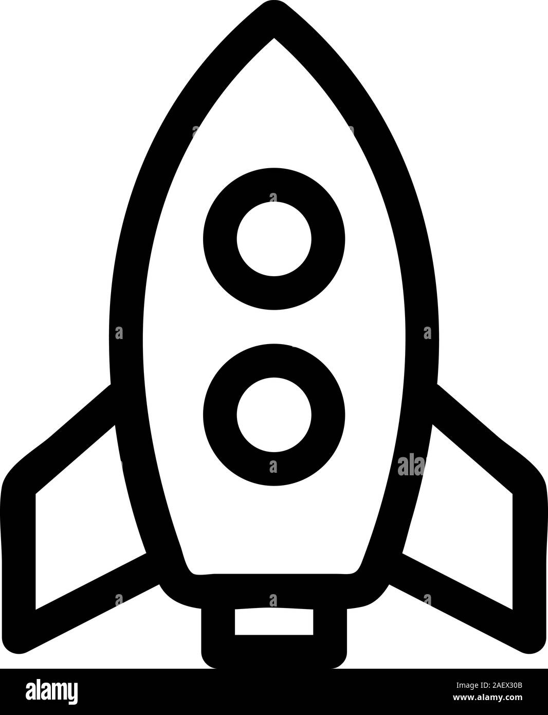 space shuttle icon vector. Isolated contour symbol illustration Stock ...