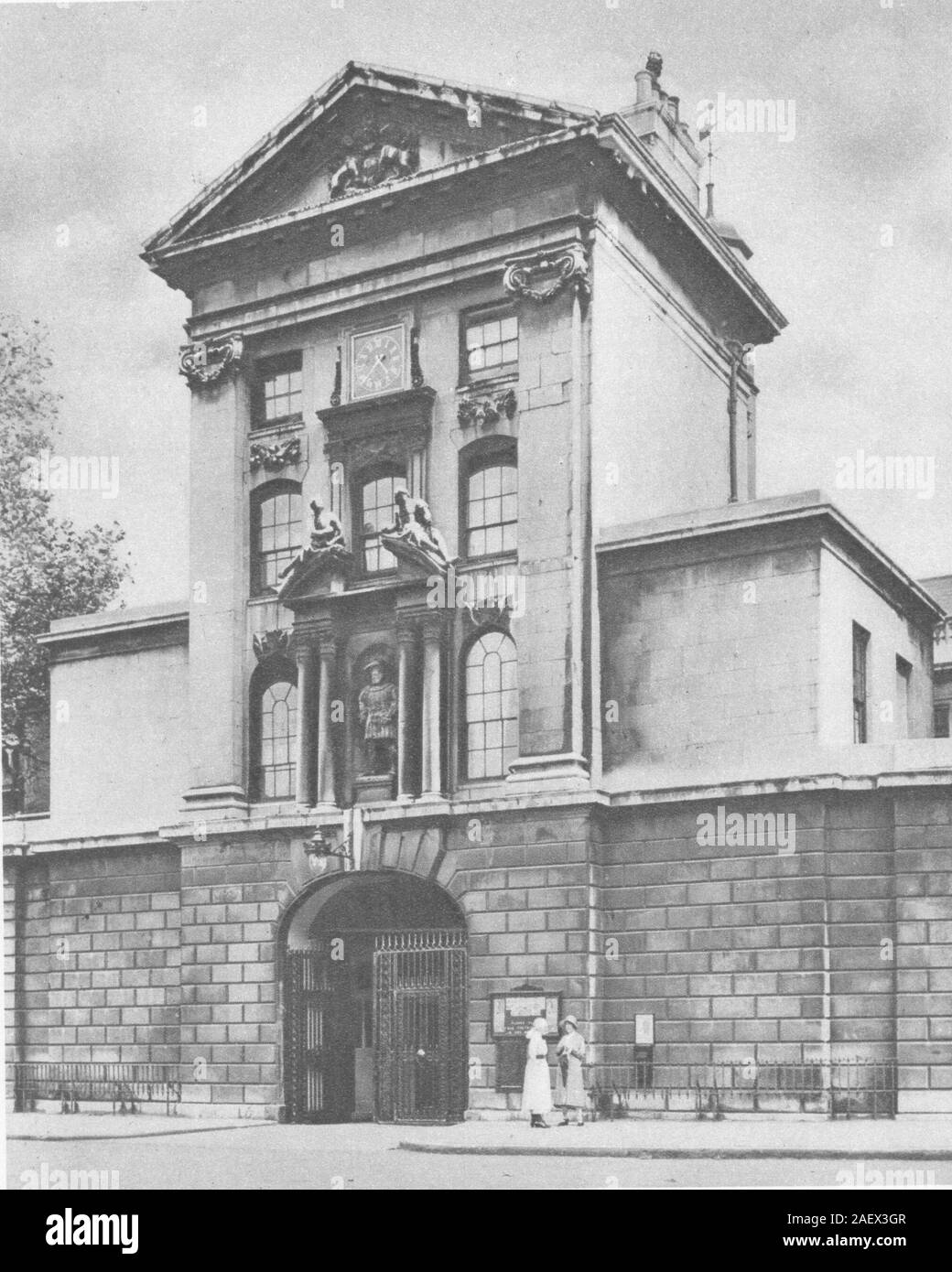 LONDON. Main gate of St. Bartholomew's, London's oldest hospital. Bart ...