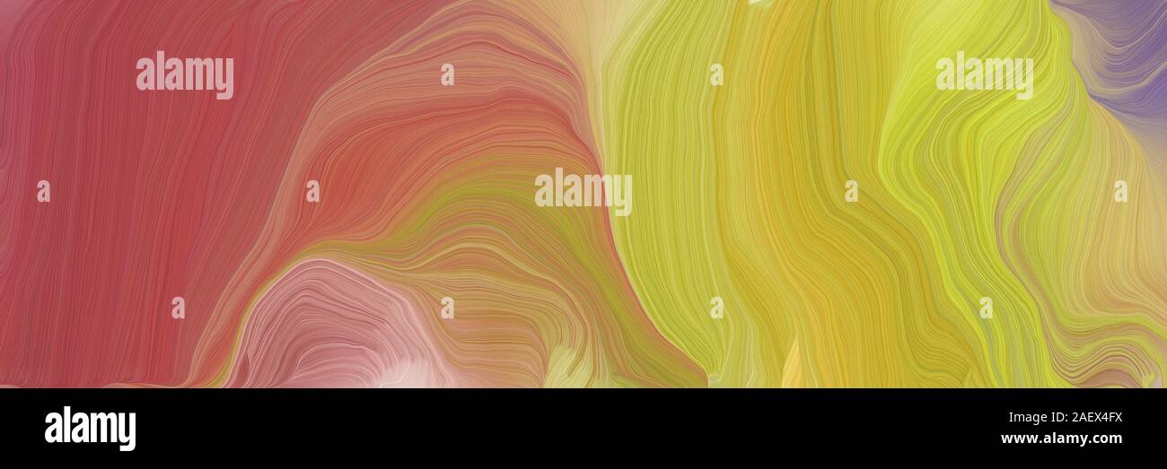 dynamic horizontal banner. contemporary waves design with dark khaki ...
