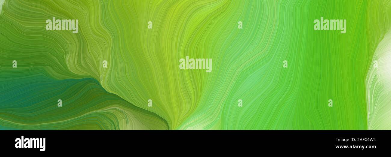dynamic horizontal banner. modern curvy waves background illustration ...
