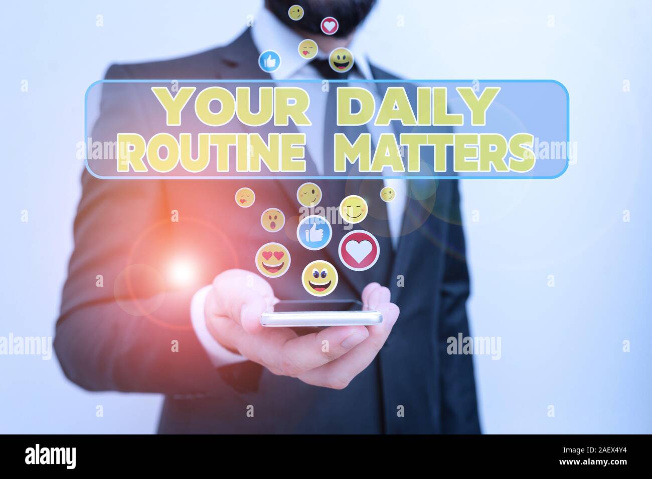 Handwriting text writing Your Daily Routine Matters. Conceptual photo ...