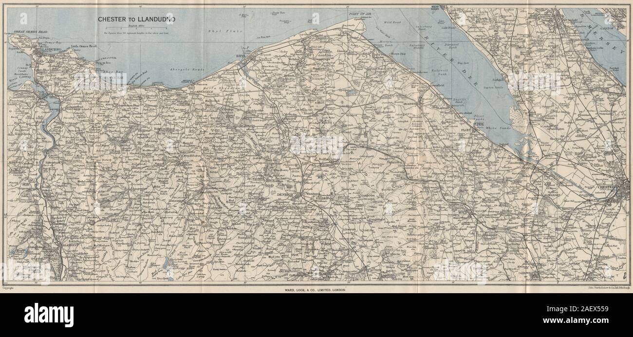 NORTH WALES COAST. Chester-Llandudno. Denbigh Rhyl Deeside. WARD LOCK ...