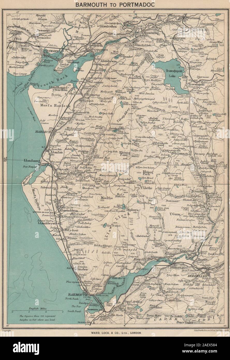 SNOWDONIA COAST. Barmouth-Porthmadog. Ffestiniog Dolgellau. WARD LOCK ...