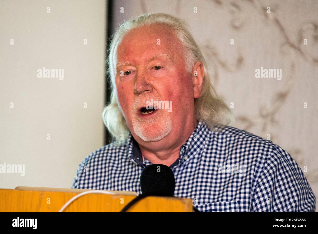 Martin snodden speaks during the open doors seminar hi-res stock ...