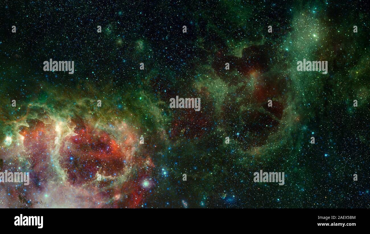 Infinite space background with nebulas and stars. This image elements ...