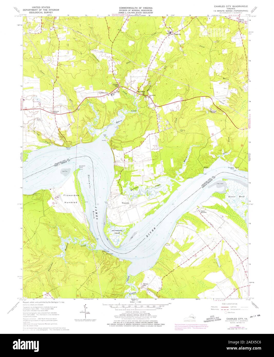 Charles city map Cut Out Stock Images & Pictures - Alamy