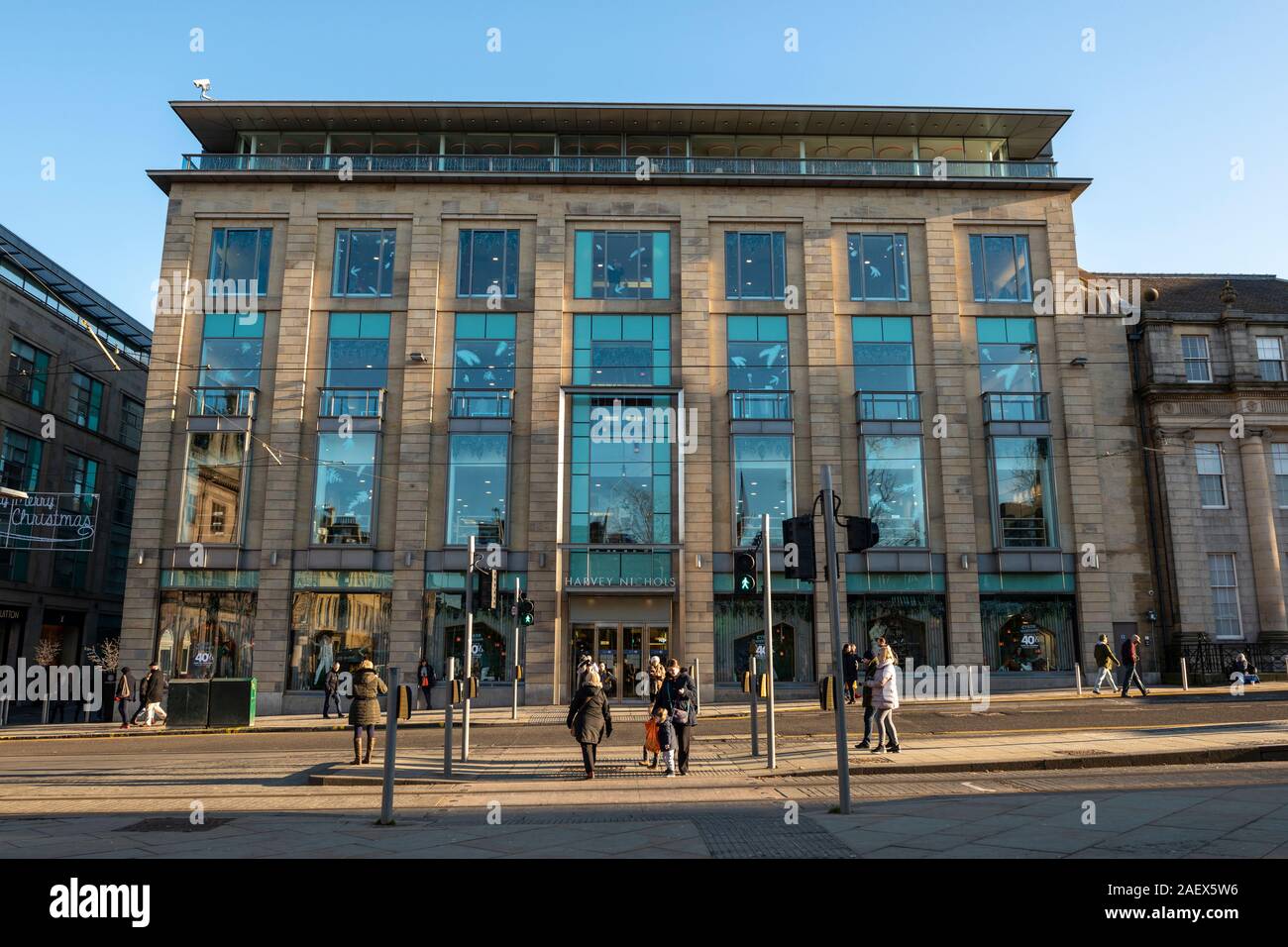 Harvey nichols department store in edinburgh hi-res stock photography ...