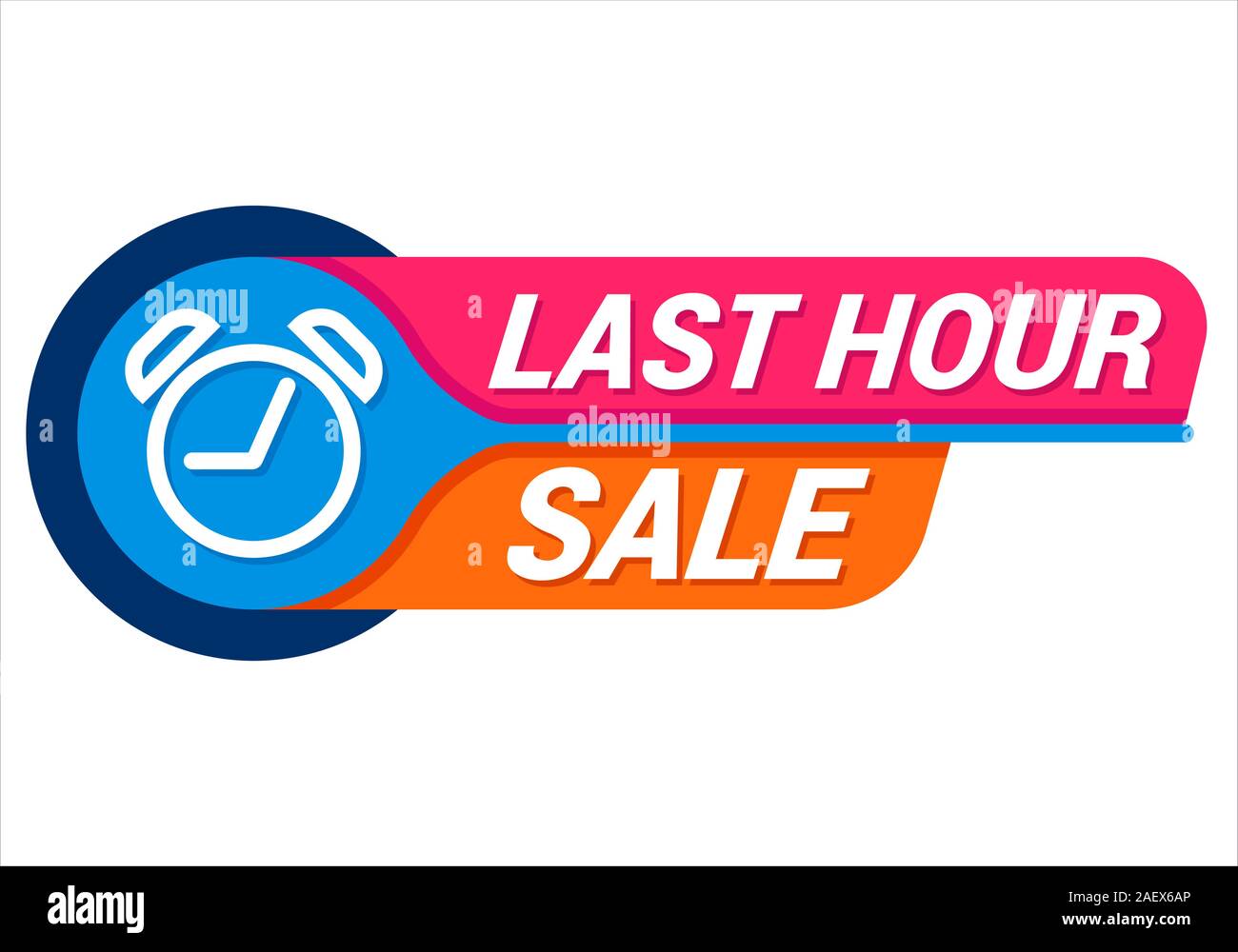 last hour sale banner Stock Vector Image & Art - Alamy
