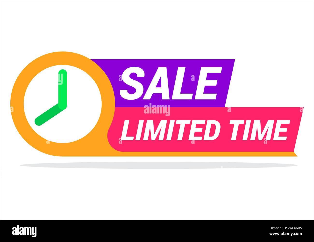 Limited time offer sticker Stock Vector Images - Alamy