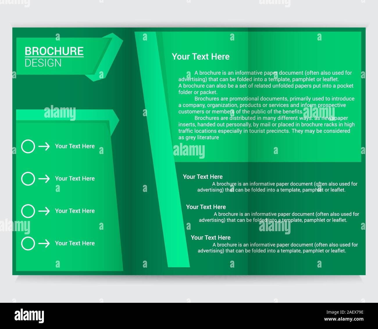 brochure design green Stock Vector Image & Art - Alamy