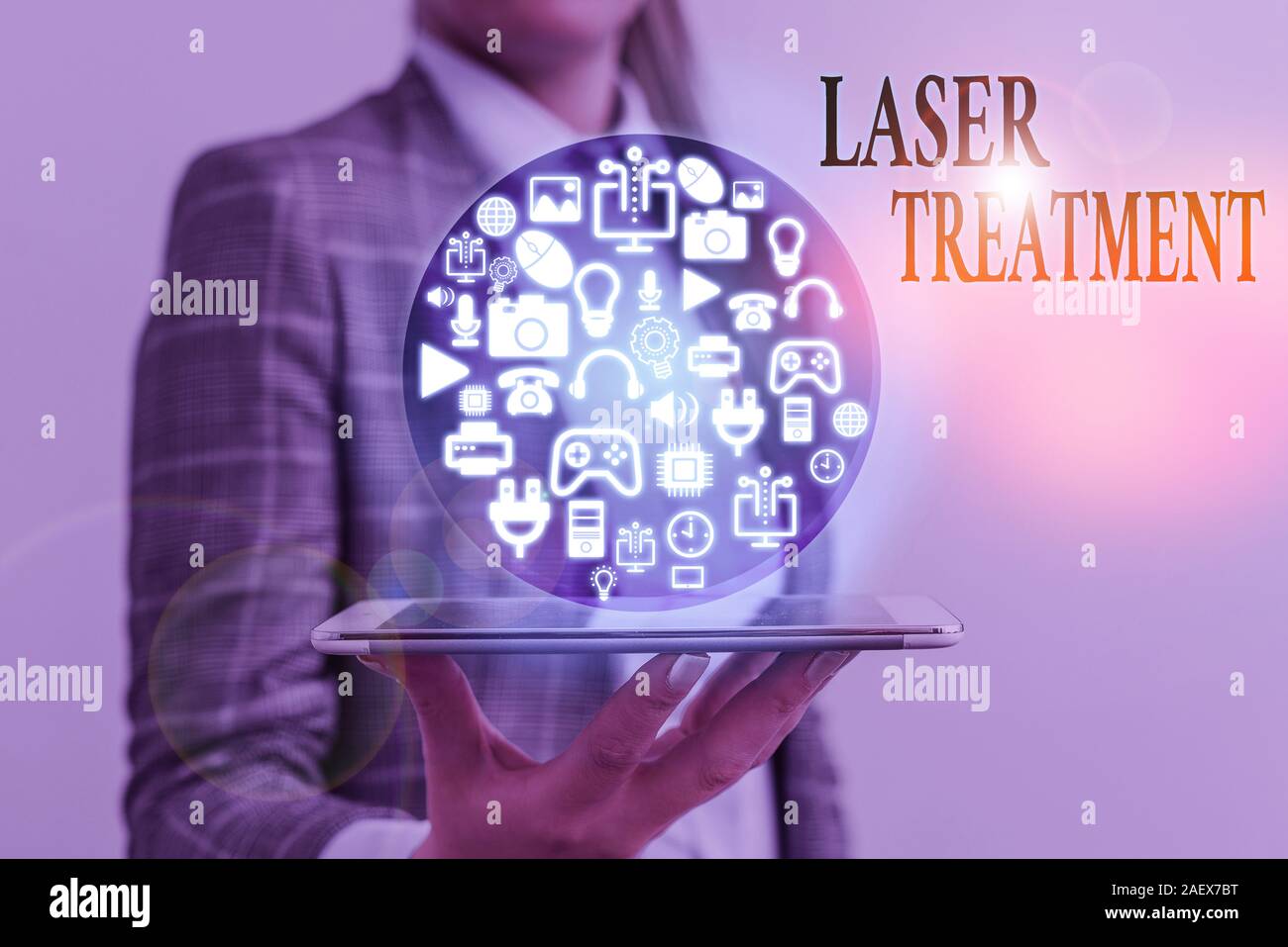 Writing note showing Laser Treatment. Business concept for any of ...
