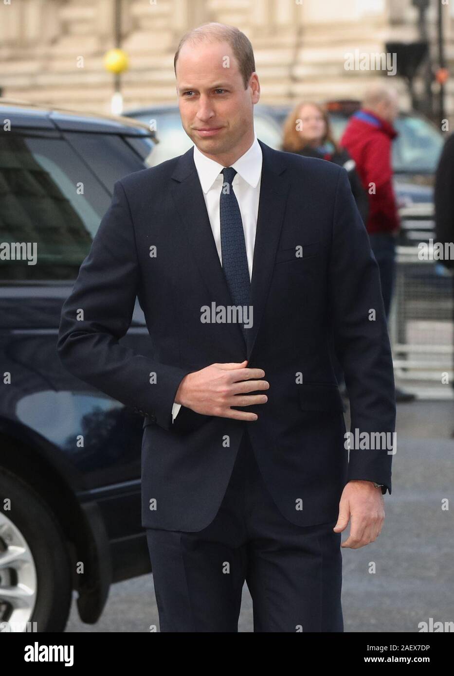 The Duke of Cambridge arriving for a service of thanksgiving for the ...