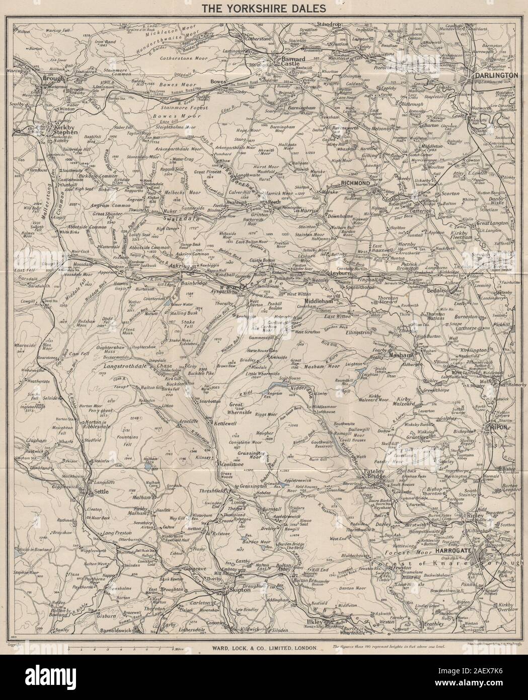 YORKSHIRE DALES. Harrogate Darlington Richmond Wensleydale Swaledale ...