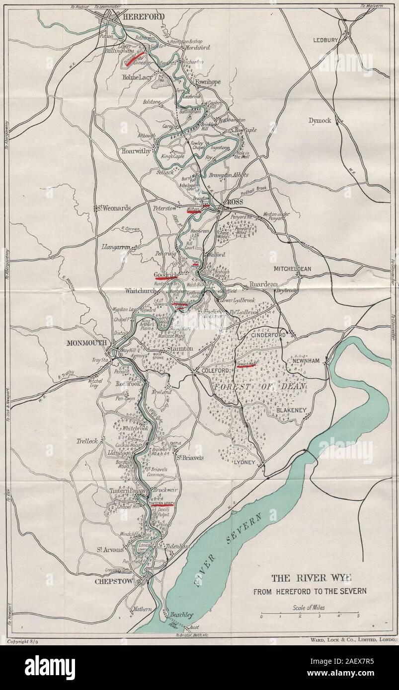 Prints Lithographs Hereford Original 1927 map in mount etna.com.pe